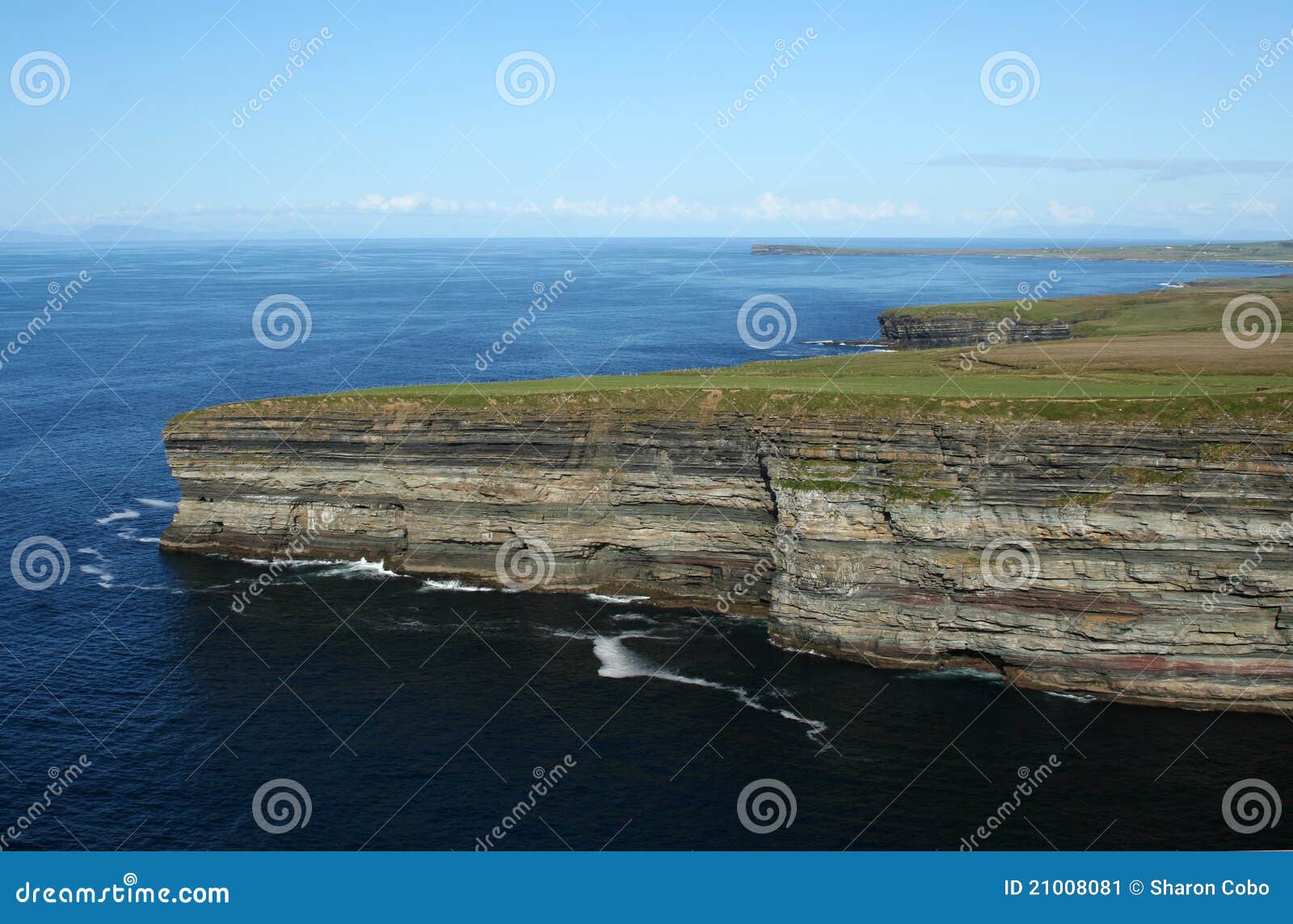 Cliffs Across from Ceide Fields Stock Image - Image of beautiful ...