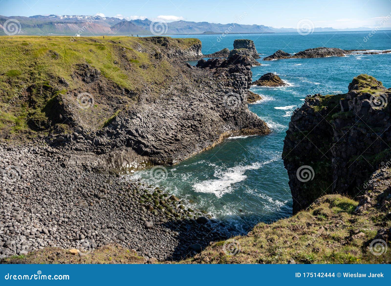 The Cliffs between Arnarstapi and Hellnar in Snaefellsnes Stock Photo ...