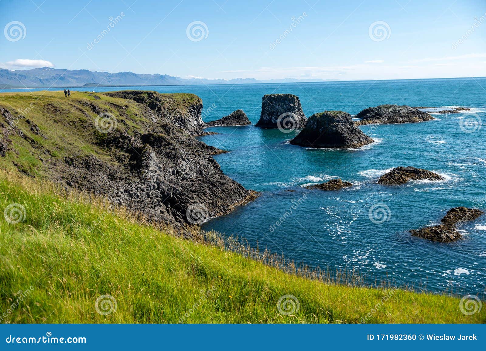 The Cliffs between Arnarstapi and Hellnar in Snaefellsnes Stock Photo ...