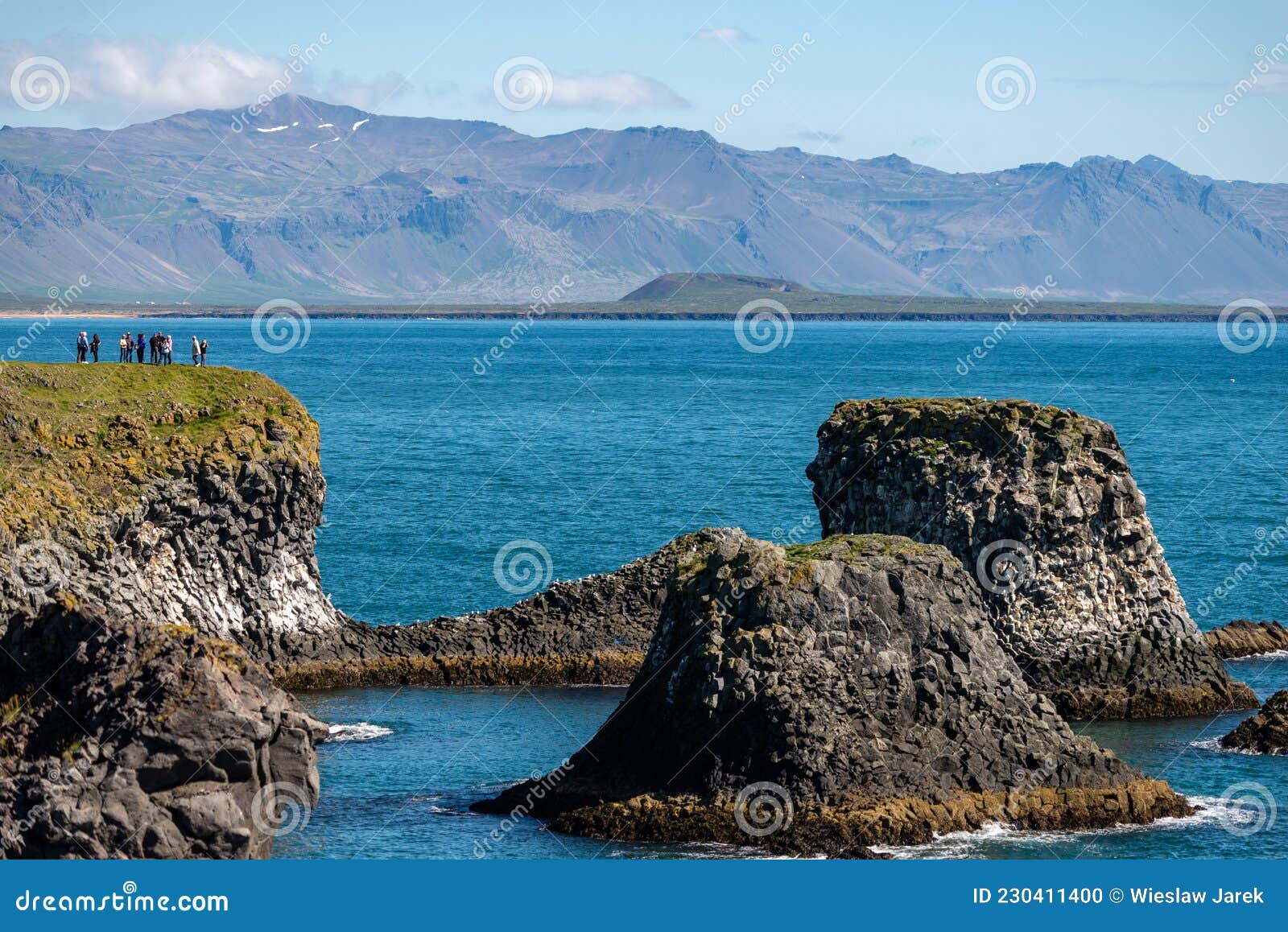 The Cliffs between Arnarstapi and Hellnar in Snaefellsnes, West Iceland ...