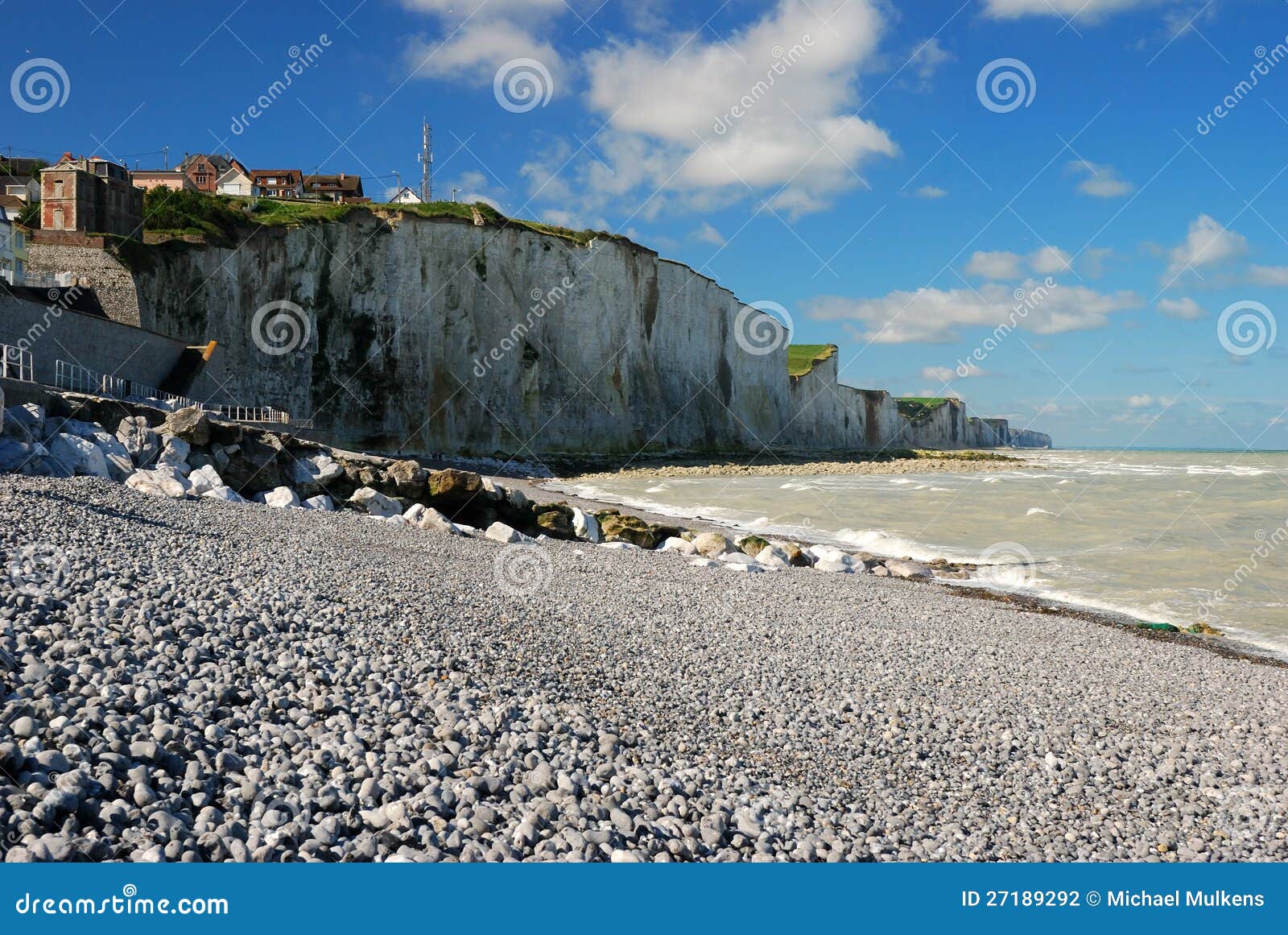 Cliffs in Ault, France stock photo. Image of normandy - 27189292