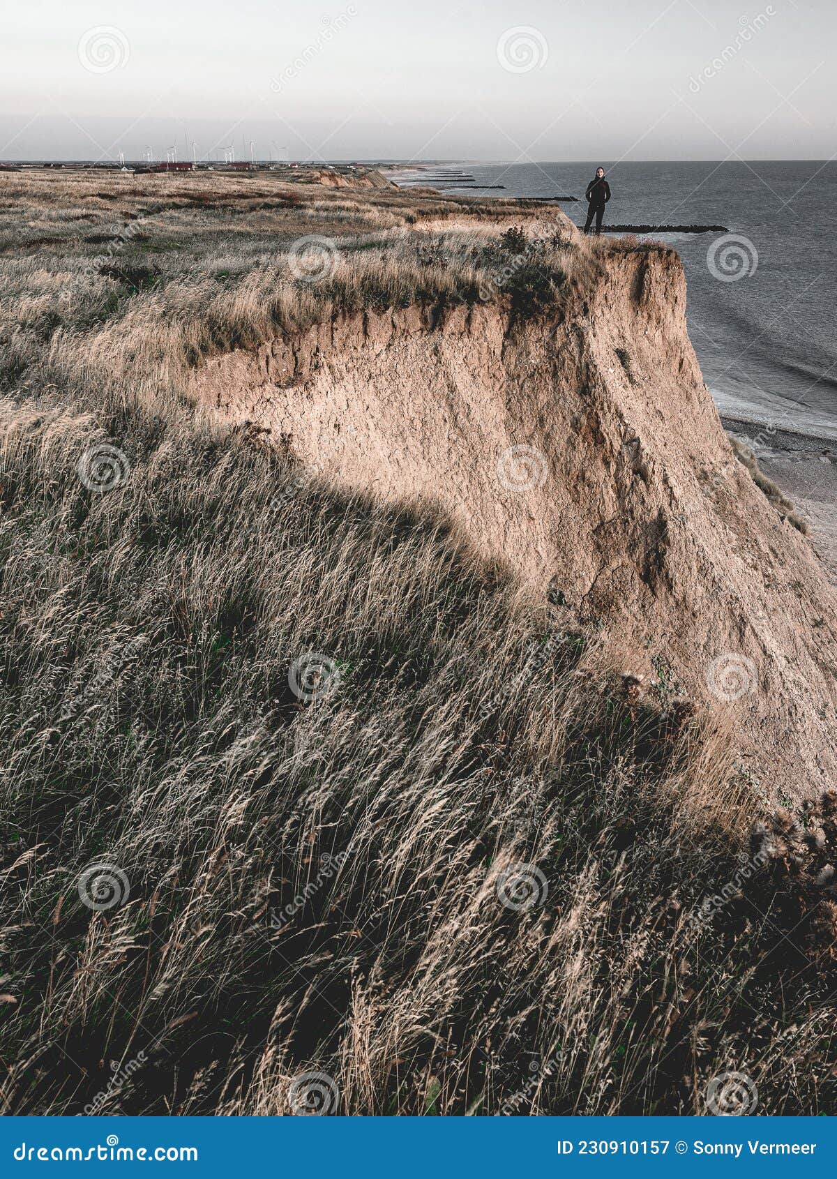 Cliffs and Beaches of Denmark, Bovbjerg Klint. Editorial Photography ...