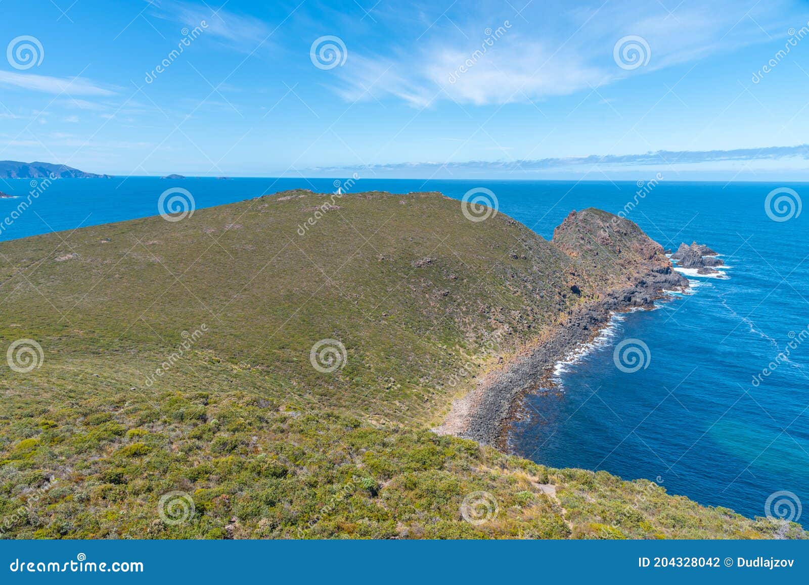 Cliffs of Bruny Island Viewed from Cape Bruny Lighthouse in Tasmania ...