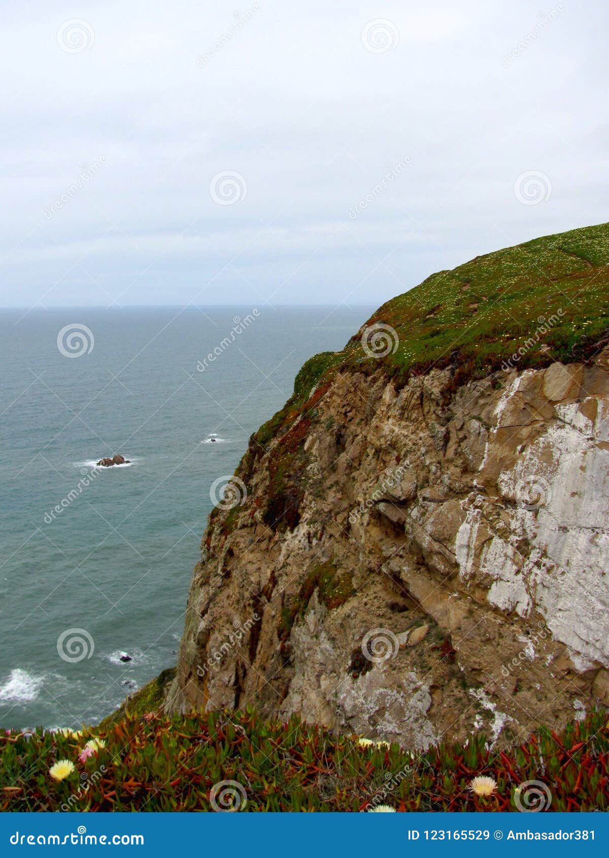 Cliffs of Cabo Da Roca Cape Roca in Sintra. the Most Western Point of ...