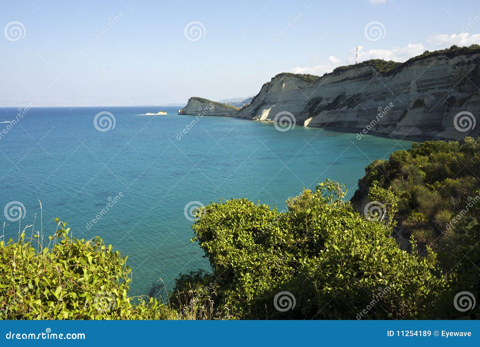 Cliffs at Cape Drastis, Corfu, Greece Stock Image - Image of rocks ...