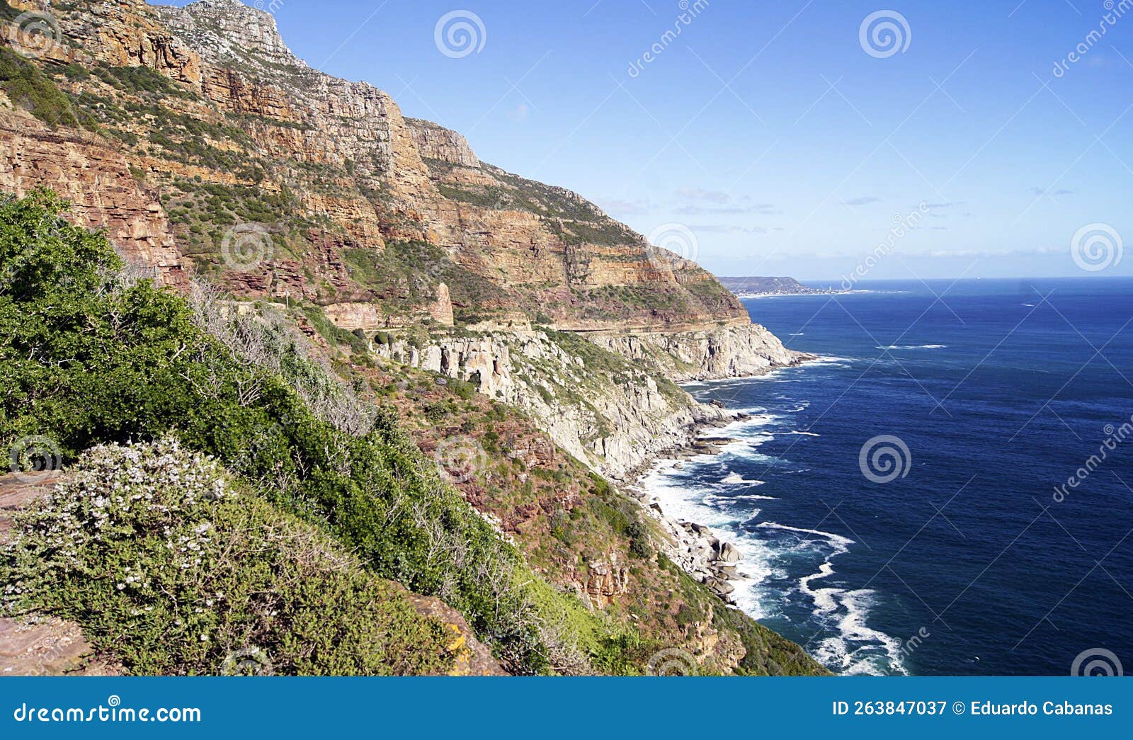 Cliffs, Cape Town, South Africa Stock Image - Image of point, town ...