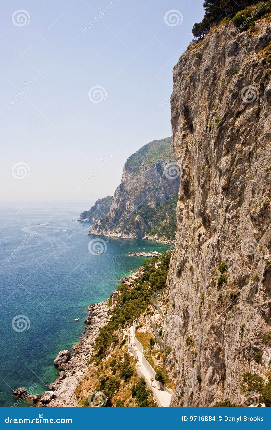 Cliffs of Capri stock photo. Image of ocean, naples, destination - 9716884