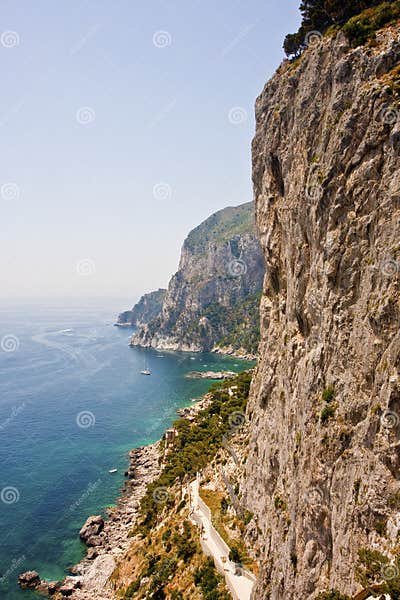 Cliffs of Capri stock photo. Image of ocean, naples, destination - 9716884