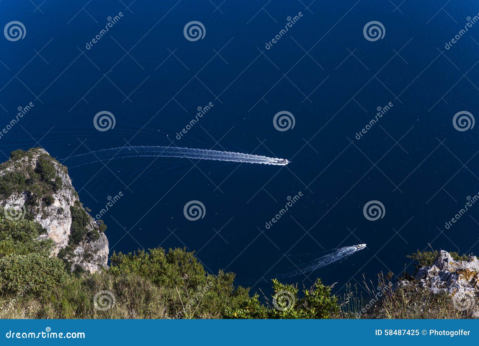 Cliffs of Capri, Capri Island, Italy Stock Image - Image of summer ...