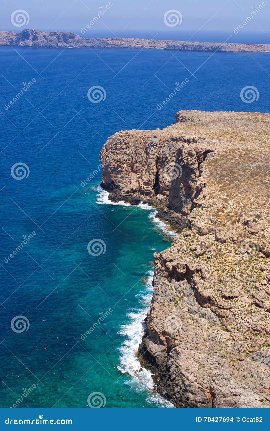 Cliffs on the Crete Island, Greece Stock Photo - Image of stone, greece ...