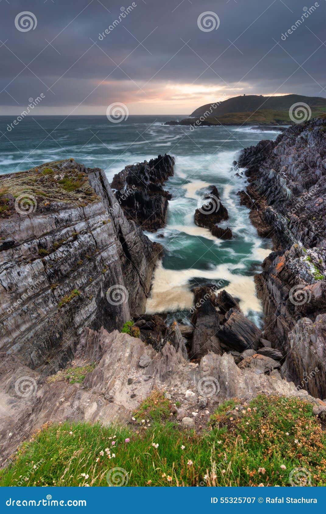 Cliffs in Crookhaven County Cork Stock Image - Image of ireland ...