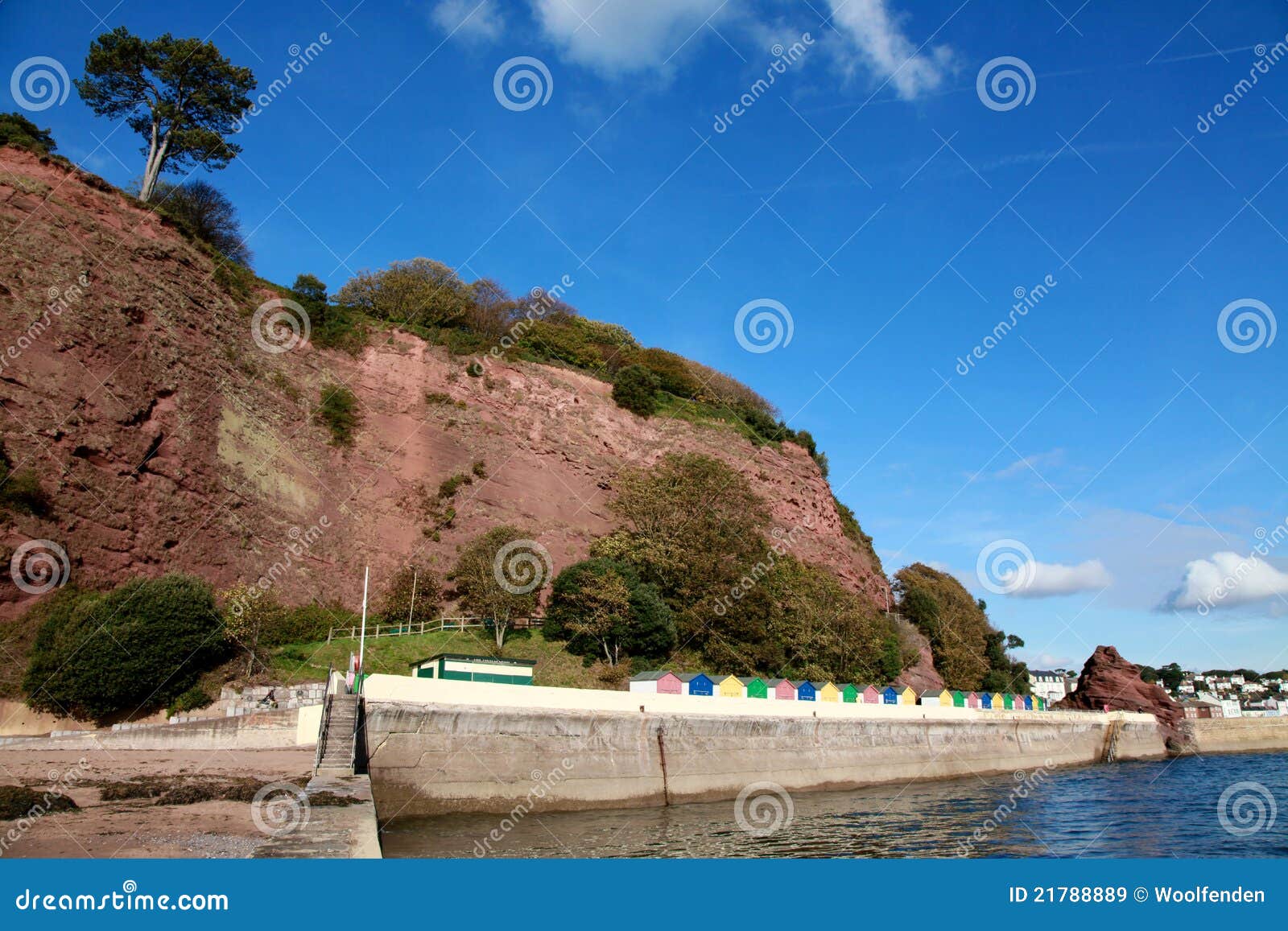 Cliffs at Dawlish stock image. Image of south, dawlish - 21788889