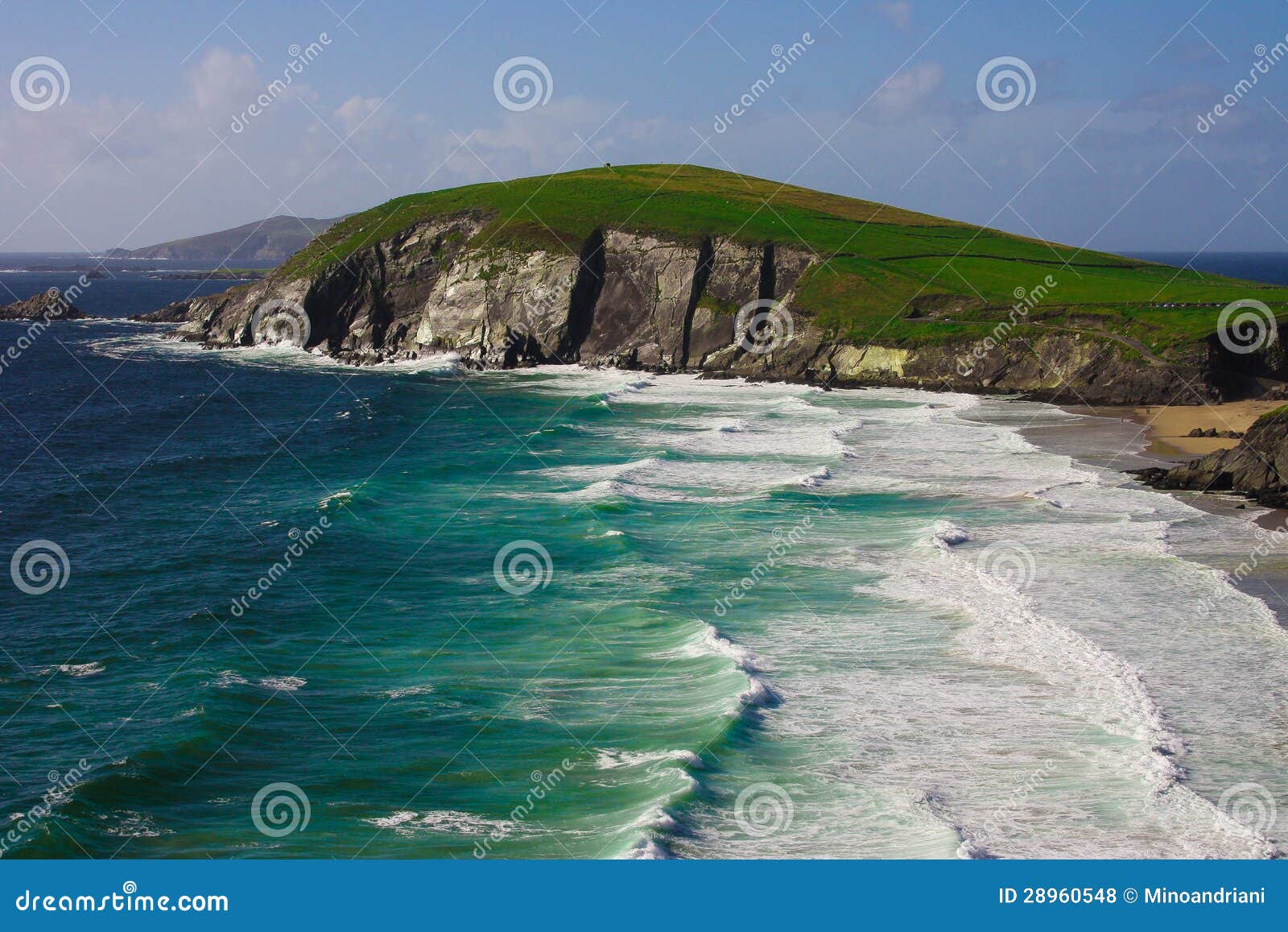 Cliffs on Dingle Peninsula, Ireland Stock Photo - Image of cloudscape ...