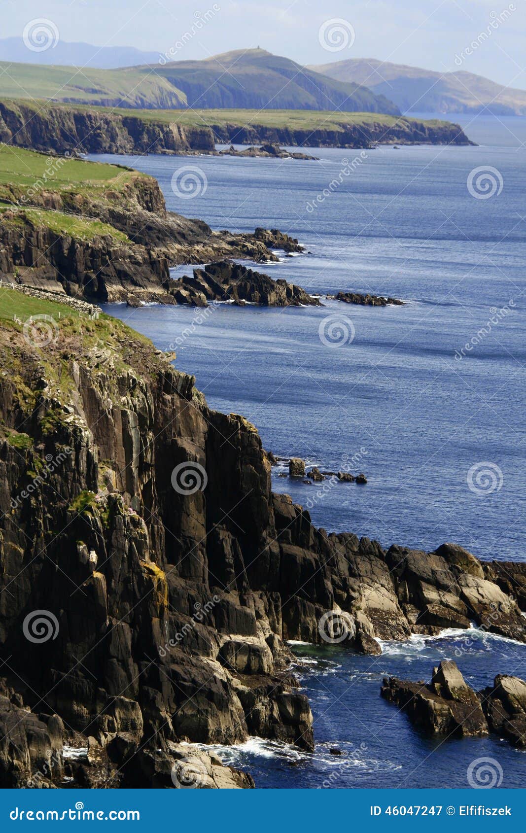 The Cliffs of Dingle Peninsula, Ireland Stock Image - Image of ...
