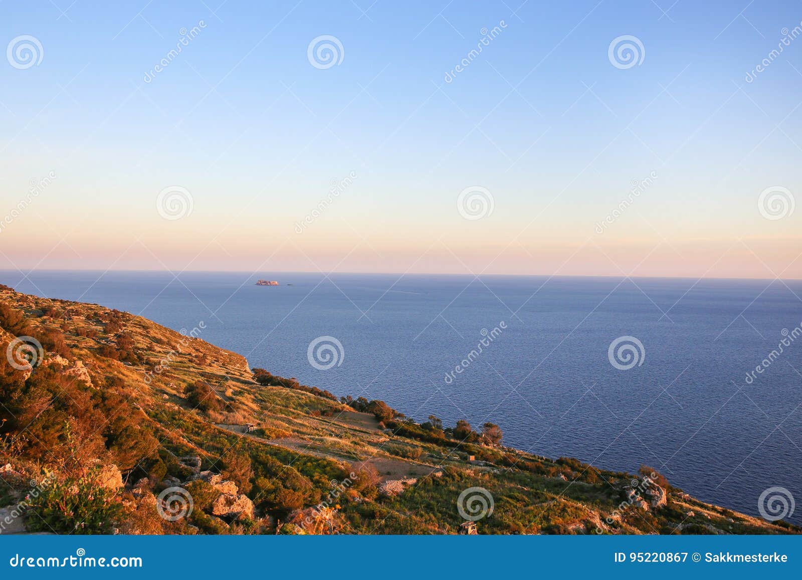 Cliffs of Dingli, Malta stock image. Image of rock, cliff - 95220867