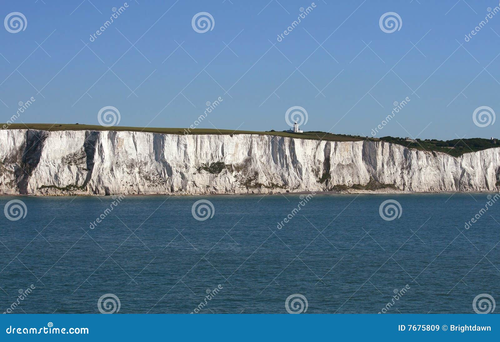 Cliffs of dover stock image. Image of english, white, summer - 7675809