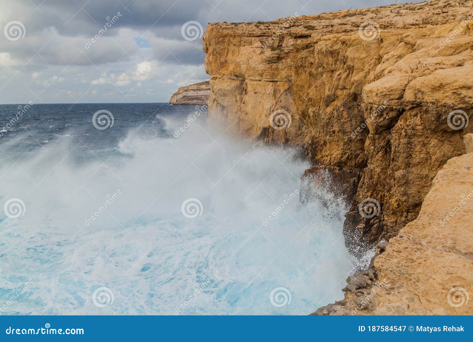 Cliffs of Dwejra, Location of the Collapsed Azure Window on the Island ...
