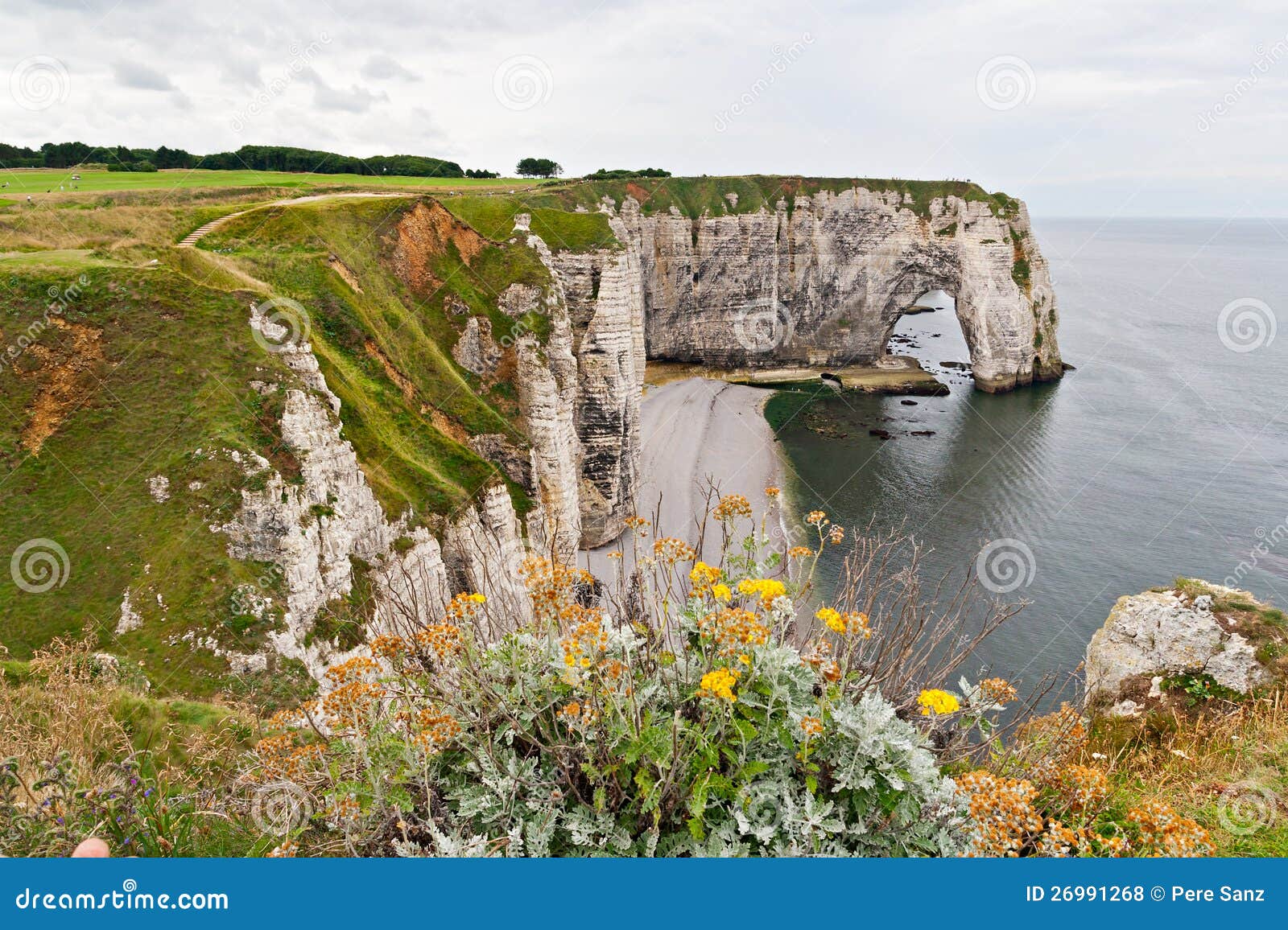 Cliffs of Etretat stock photo. Image of hautenormandie - 26991268