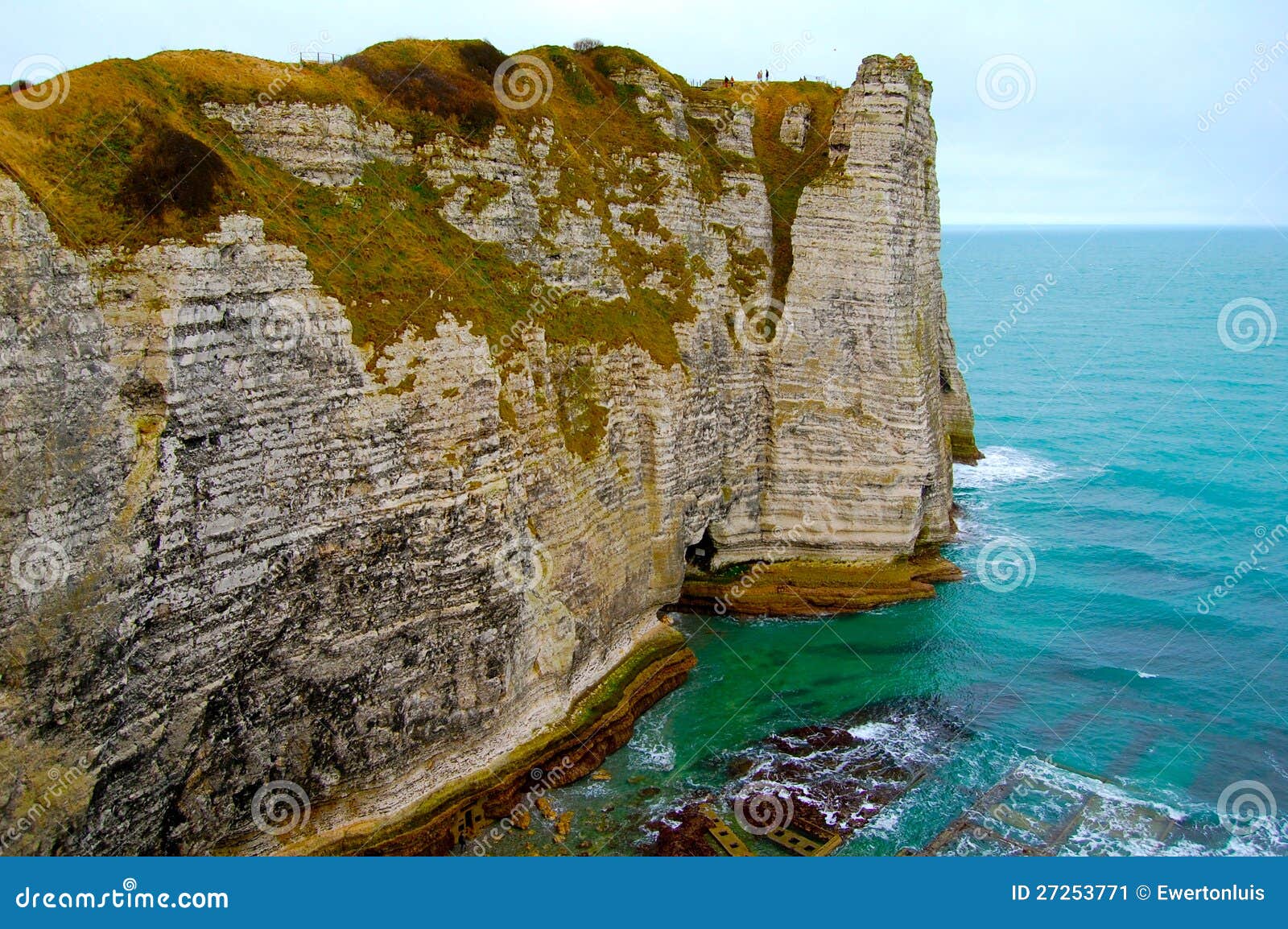 The Cliffs of Etretat stock image. Image of coastline - 27253771