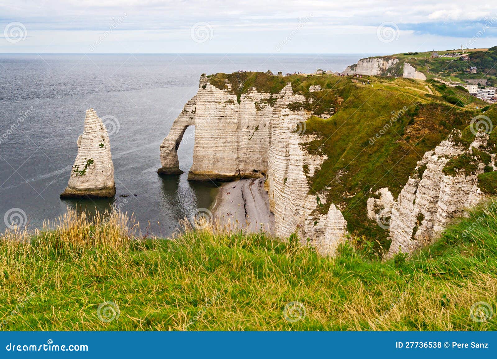 Cliffs of Etretat, Normandy Stock Photo - Image of cliff, normandy ...