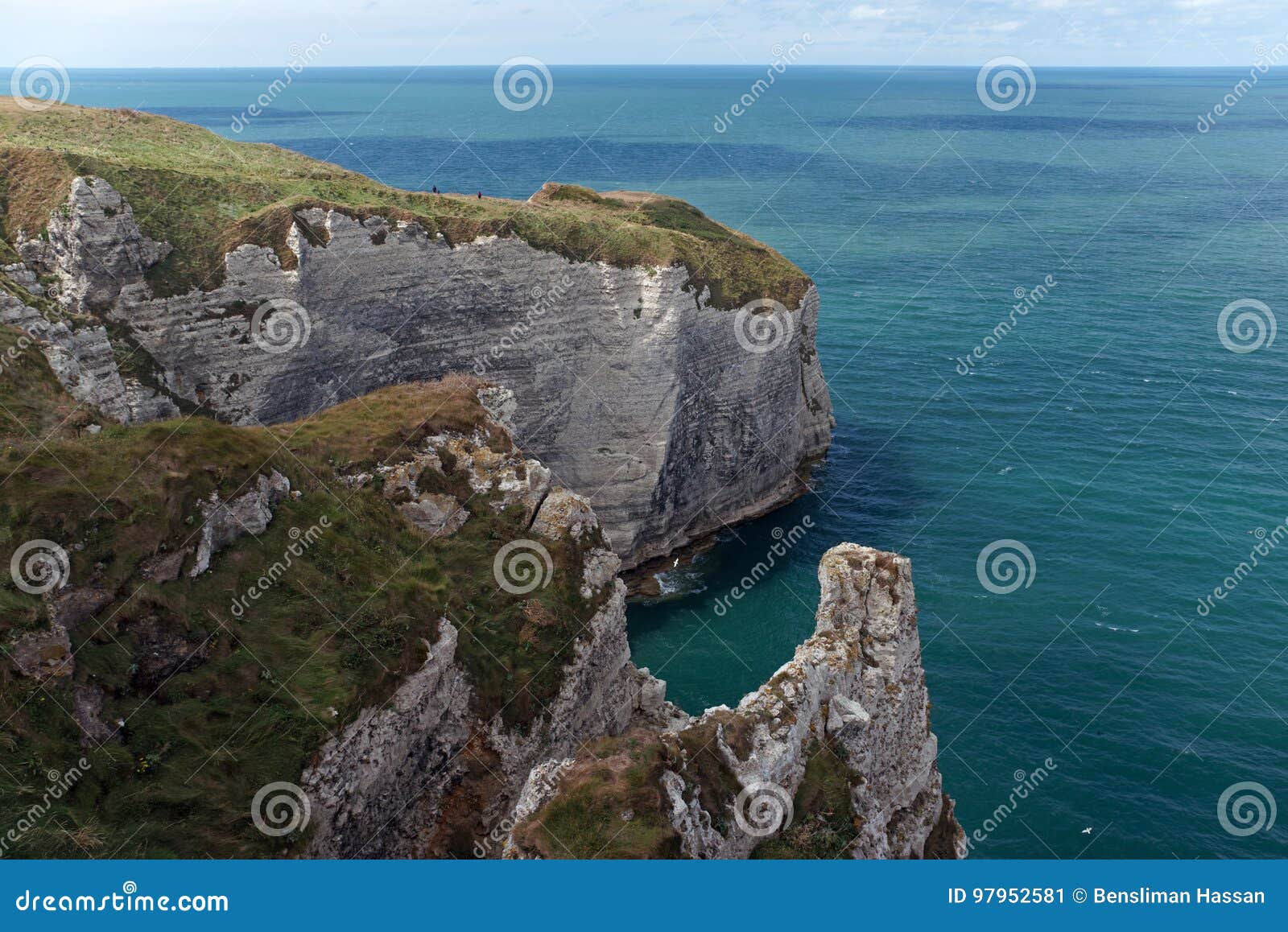 Normandy coast stock image. Image of landscape, coast - 97952581