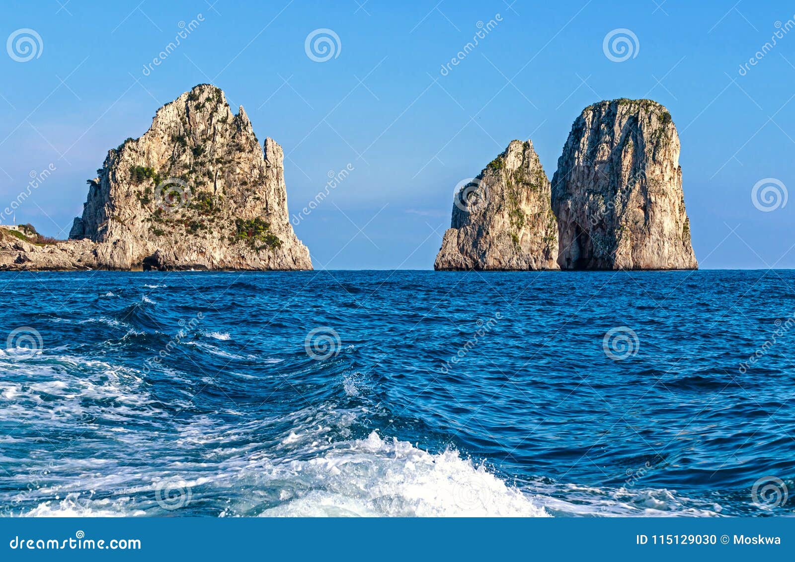 Cliffs Faraglioni Rocks, Capri, Italy Stock Photo - Image of europa ...