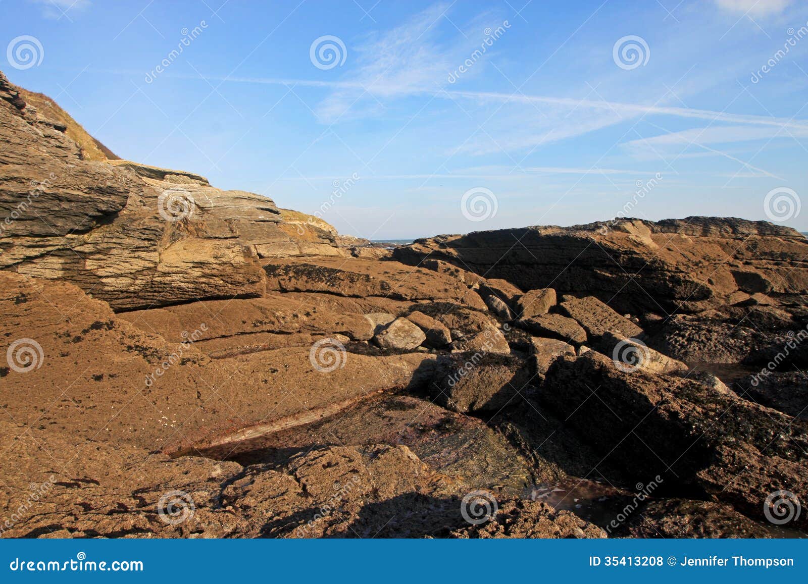 Cliffs stock photo. Image of shingle, rock, meadfoot - 35413208