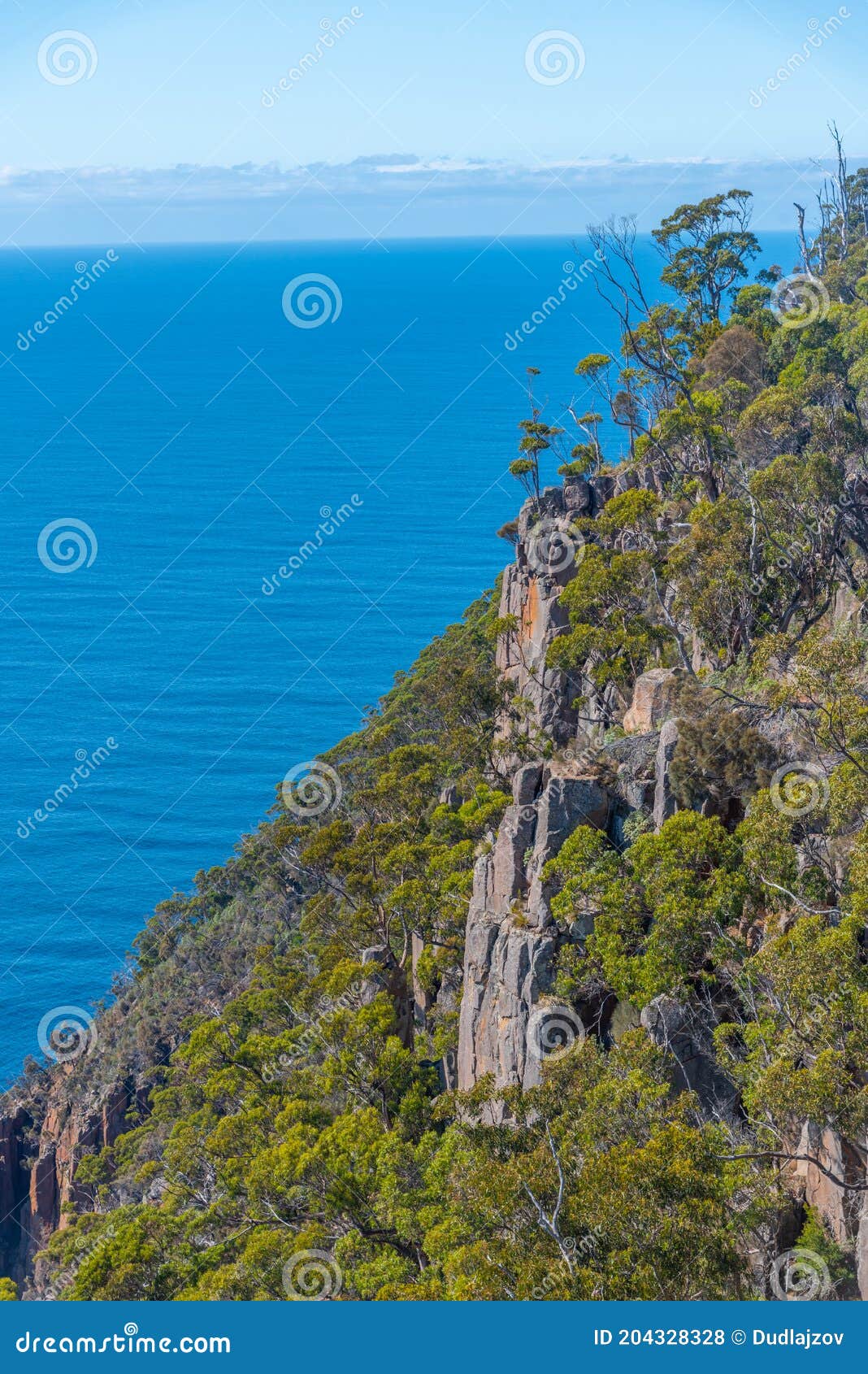 Cliffs of Fluted Cape at Bruny Island in Tasmania, Australia Stock ...