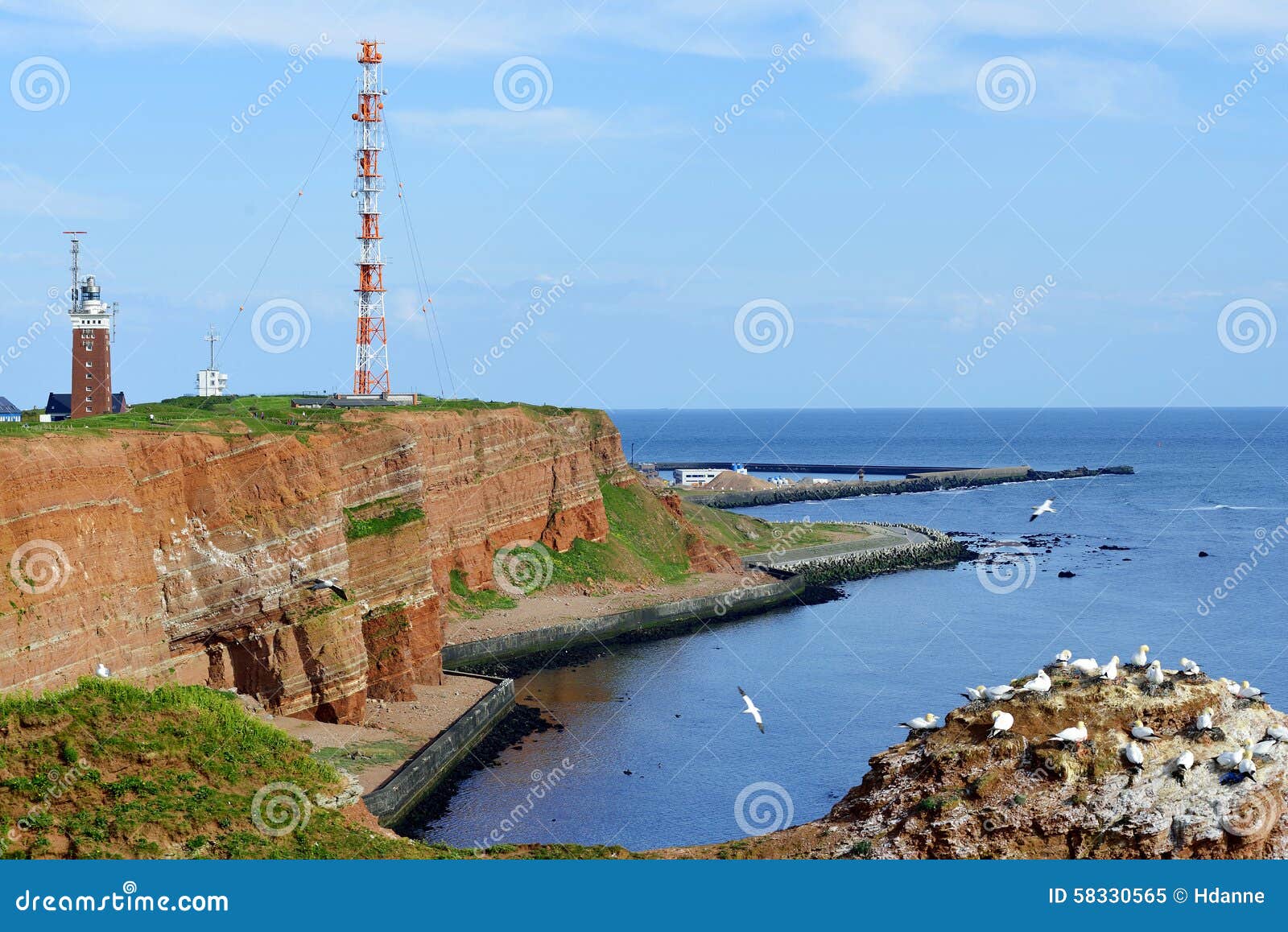 The Cliffs of Helgoland stock image. Image of protection - 58330565