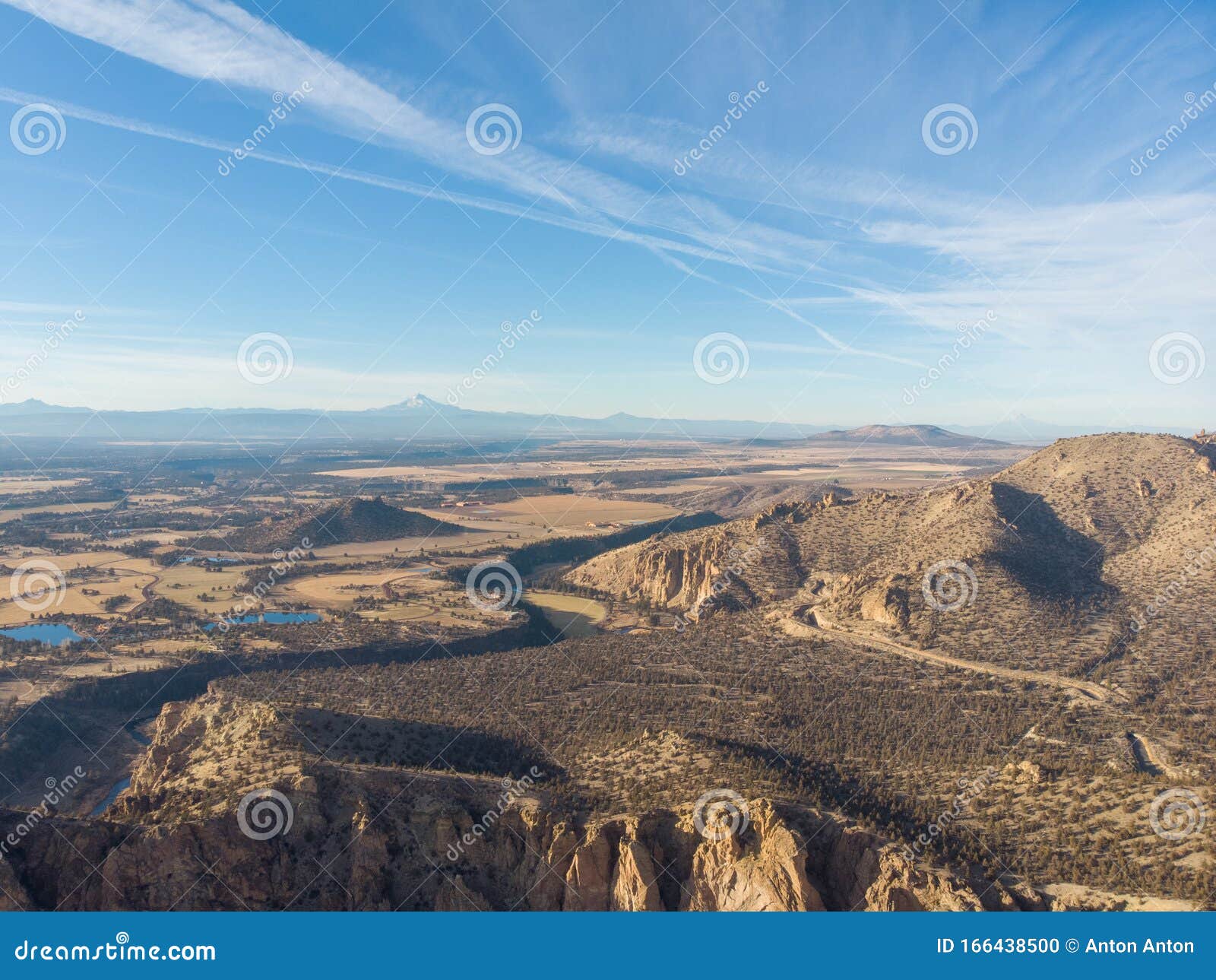 Cliffs of a Huge Canyon with a River, Usa, Top View, Beautiful Nature ...