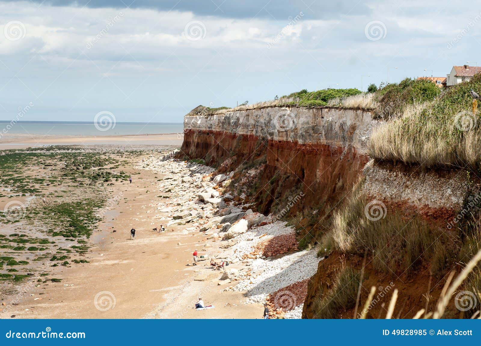 Cliffs at Hunstanton, UK stock image. Image of rocks - 49828985