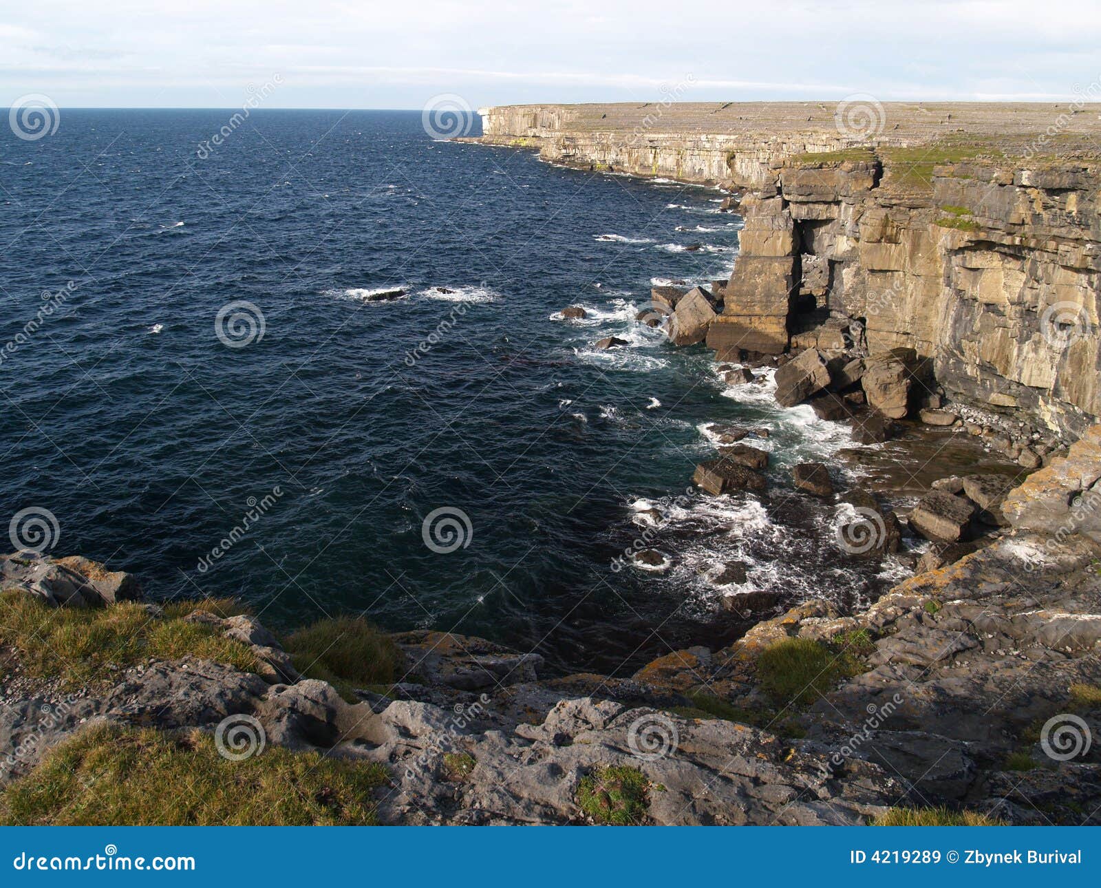 Cliffs on Inishmore stock image. Image of face, countryside - 4219289
