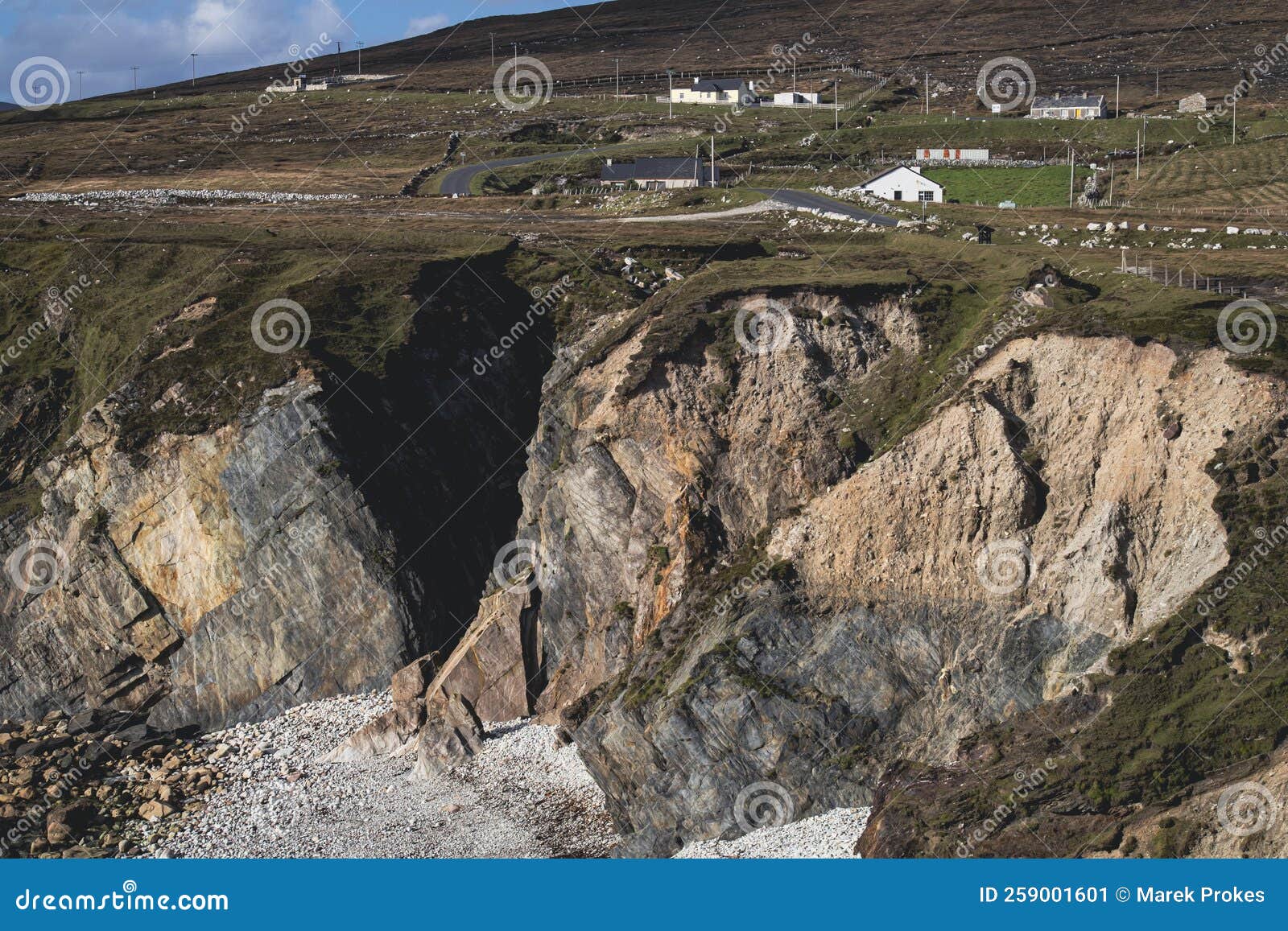 Cliffs on Irish Coast, County Mayo Stock Image - Image of blue ...