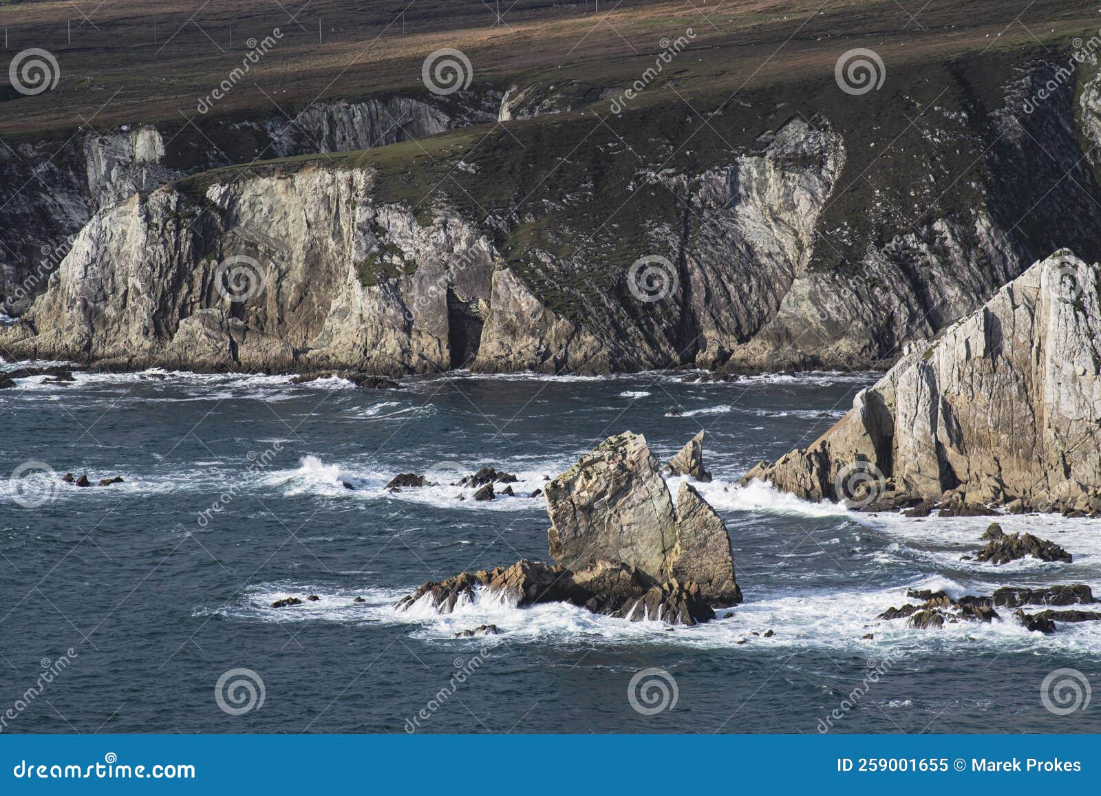 Cliffs on Irish Coast, County Mayo Stock Image - Image of cloud, cliff ...
