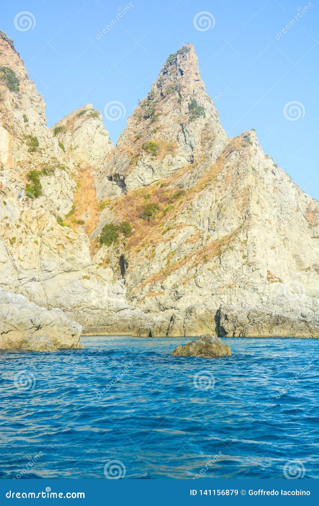 Cliffs of Italy stock image. Image of cliff, ocean, famous - 141156879