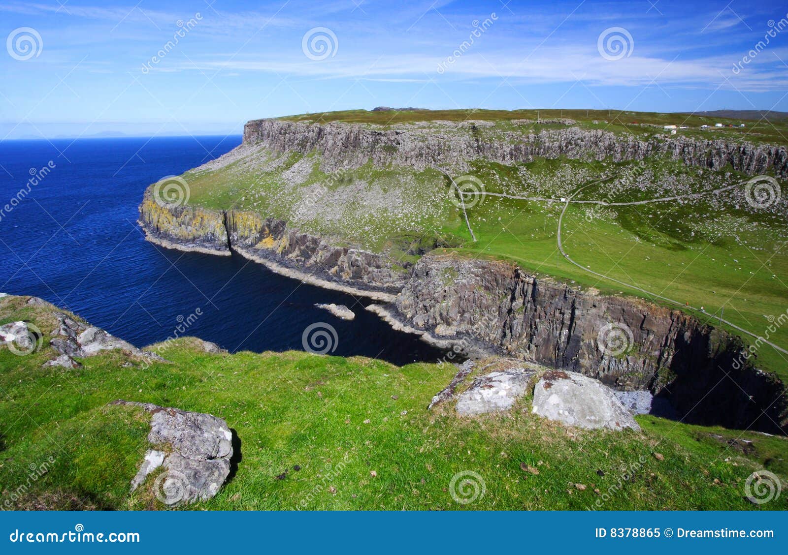 Cliffs and Landscape, Scotland Stock Image - Image of holiday, natural ...