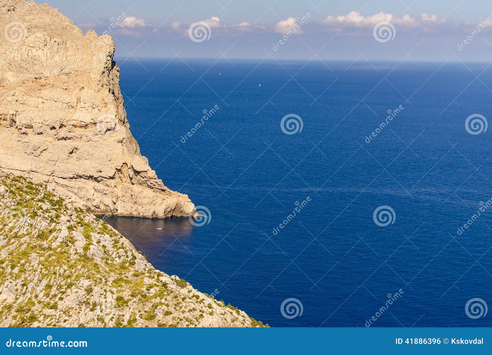 Cliffs on mallorca stock photo. Image of landscape, deia - 41886396