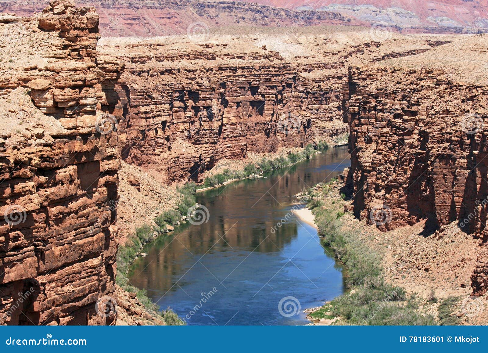 Cliffs of Marble Canyon stock image. Image of erosion - 78183601