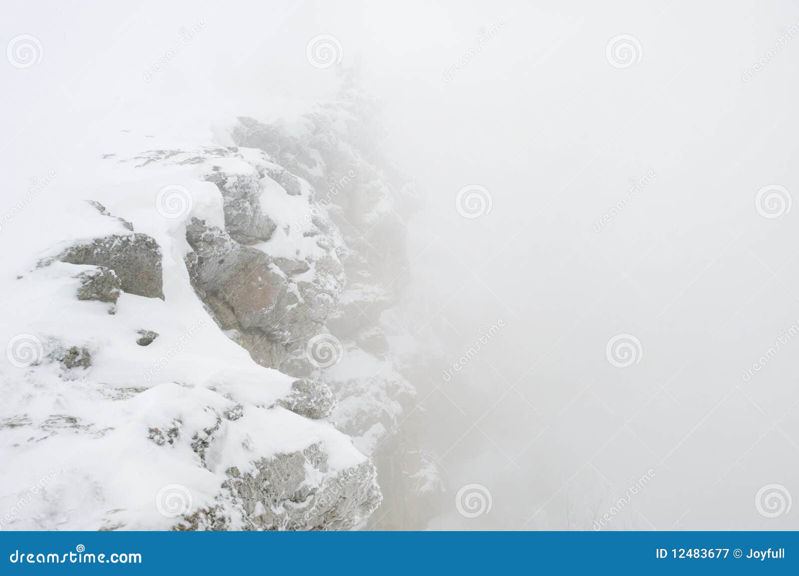 Cliffs in the mist stock image. Image of range, cloudscape - 12483677