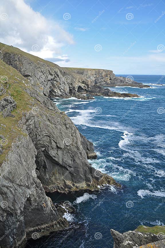 Cliffs at Mizen Head, Ireland Stock Image - Image of blue, lake: 22916485