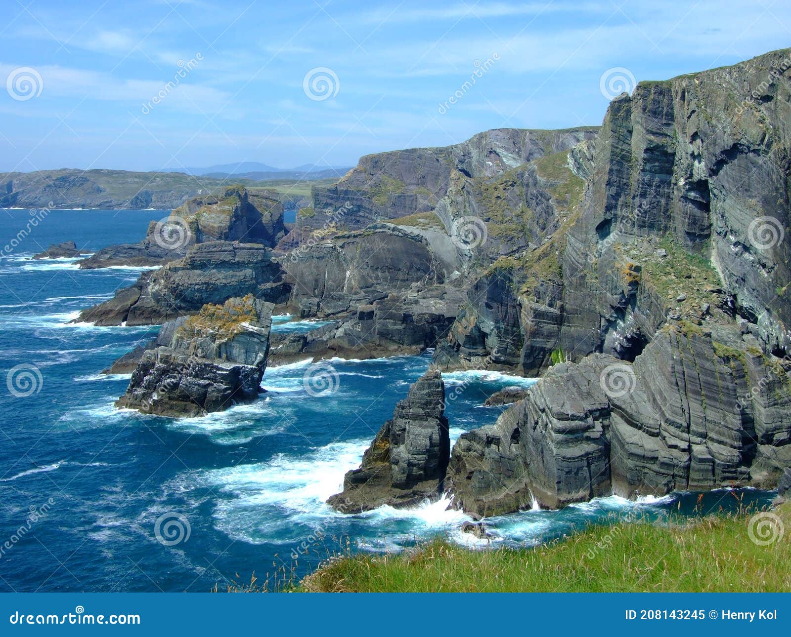 Cliffs on the Mizen Head Peninsula. Stock Image - Image of geology ...