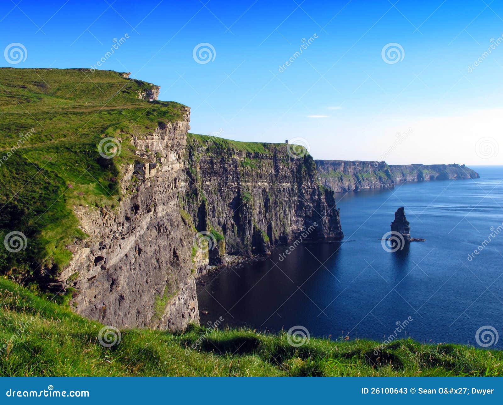 Cliffs of Moher stock image. Image of holiday, water - 26100643