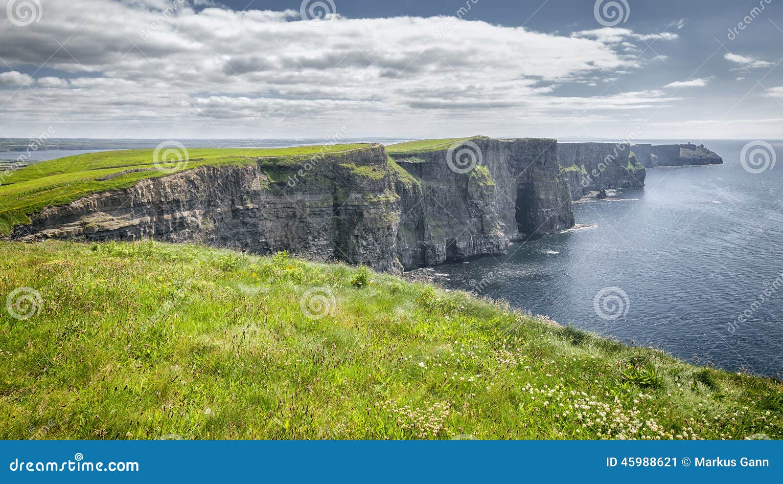 Cliffs of moher stock image. Image of landmark, scene - 45988621