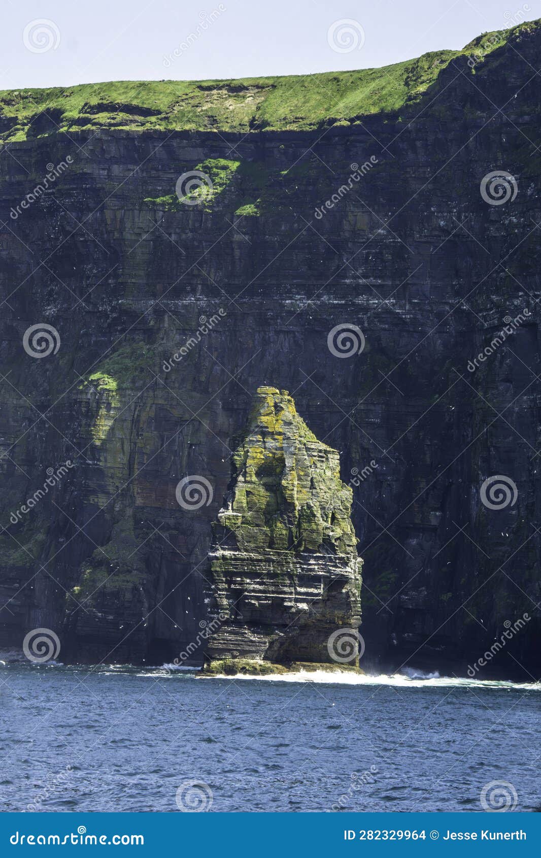 Cliffs of Moher in Ireland stock photo. Image of water - 282329964