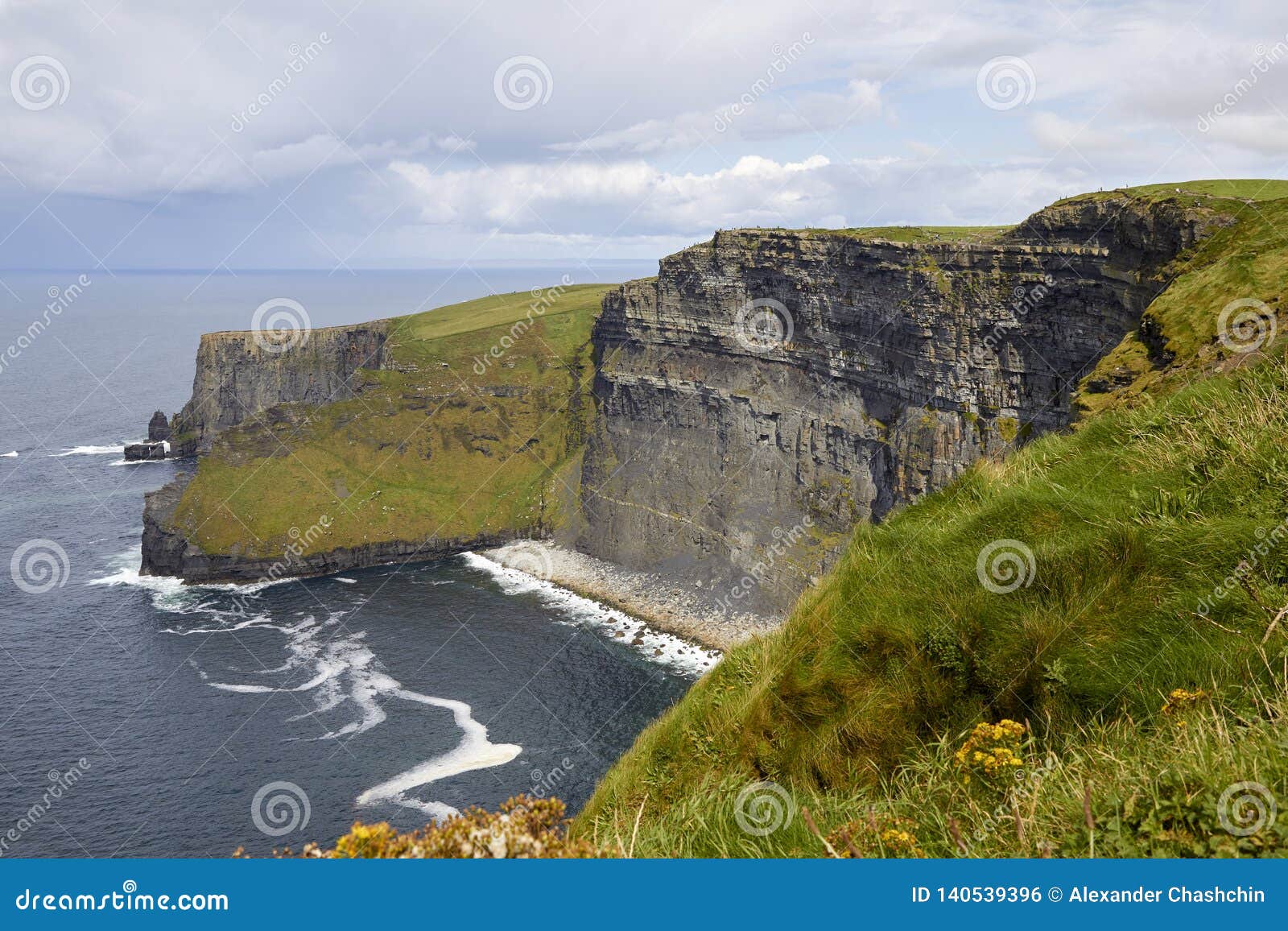 The Cliffs of Moher in Ireland Stock Photo - Image of bluff, rocks ...