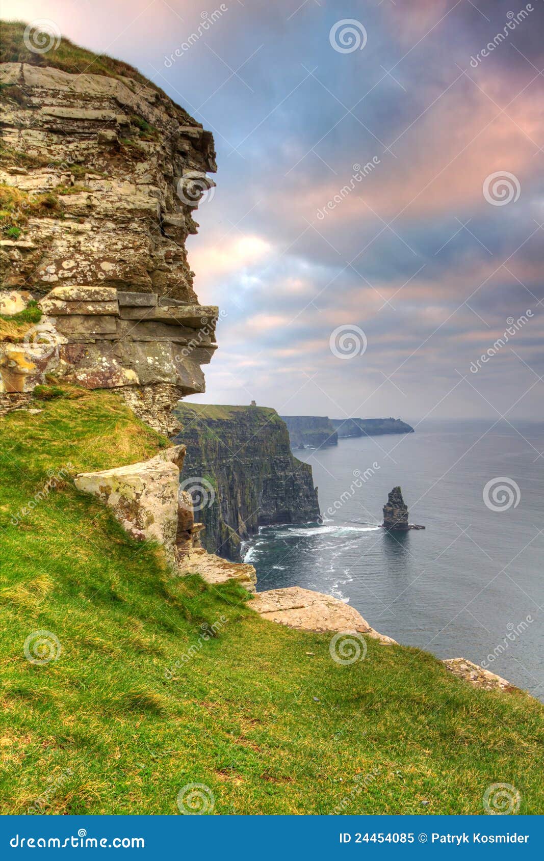 Cliffs of Moher verical stock image. Image of cloud, epic - 24454085