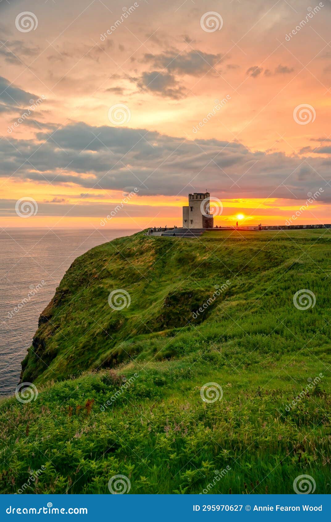 Cliffs of Mohor, Ireland stock image. Image of attraction - 295970627