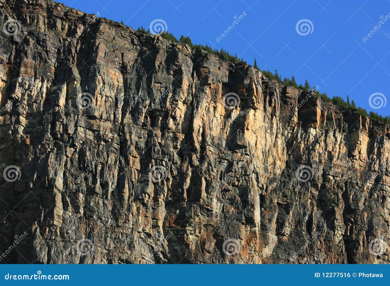 Cliffs of Mount Fairview stock photo. Image of alberta - 12277516