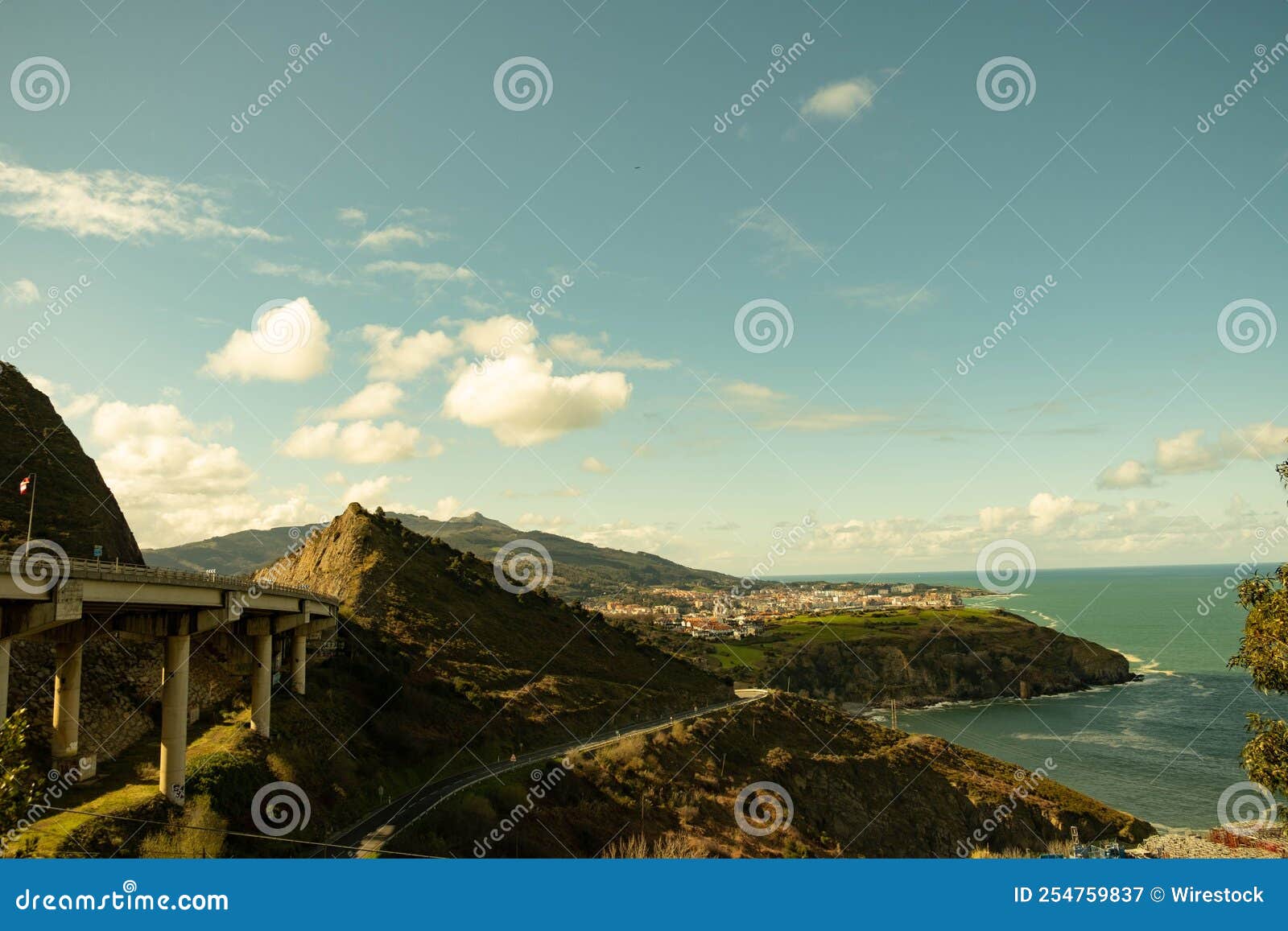 Cliffs and Mountains on the Coast of Sea Stock Image - Image of ...