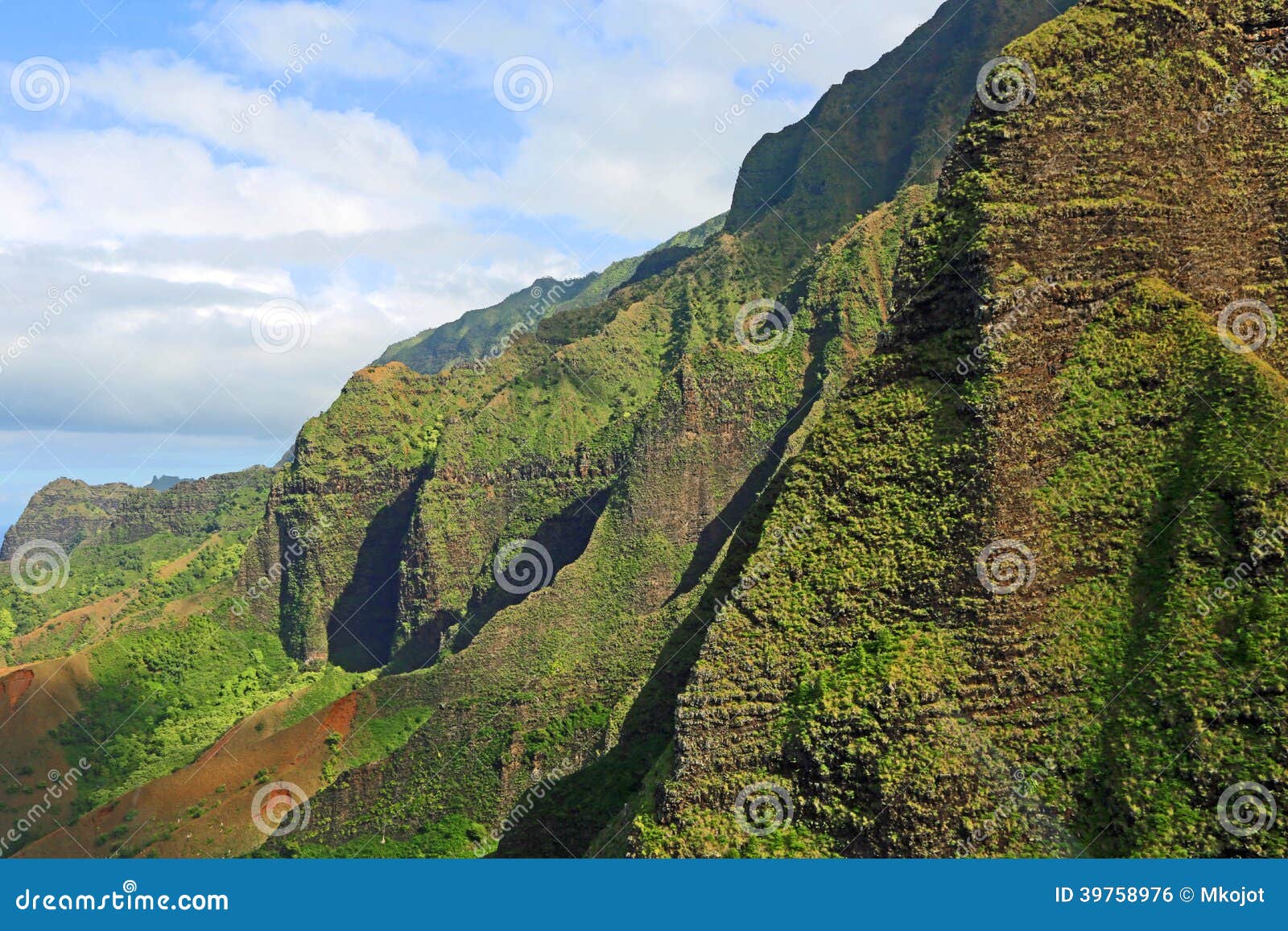 Cliffs of Na Pali Coast stock photo. Image of view, beauty - 39758976